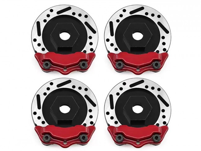 METAL REALISTIC 12mm BRAKE DISC FOR 1/10 TAMIYA TT-01 TT-02 YOKOMO YD-2 ...